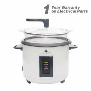 Hanabishi Transparent Outer Steamer Rice Cooker HRCTRNSPSTM 1.5L, 1.8L